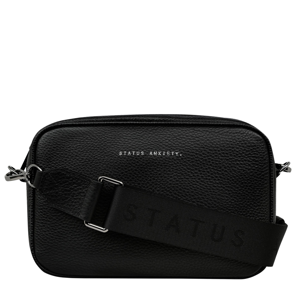 Plunder Bag With Webbed Strap - Black - status anxiety – Chasing The ...